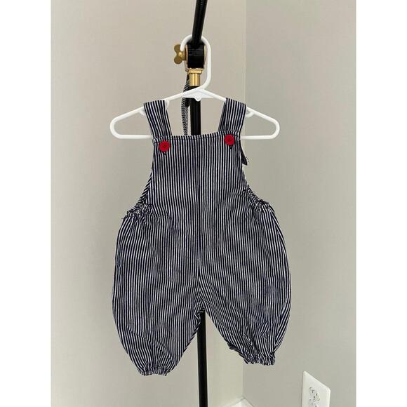Unique Vintage | Other | Vintage Kids Conductor Bubble Leg Overalls ...